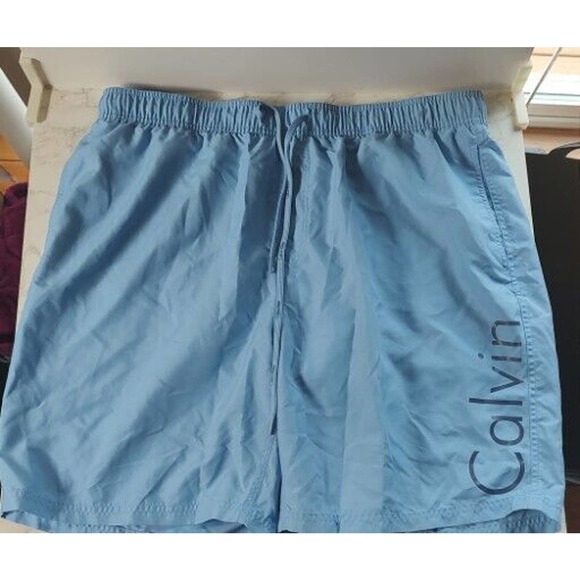 Calvin Klein | Swim | Calvin Klein Swim Trunks Lined Mens Xl Baby Blue ...
